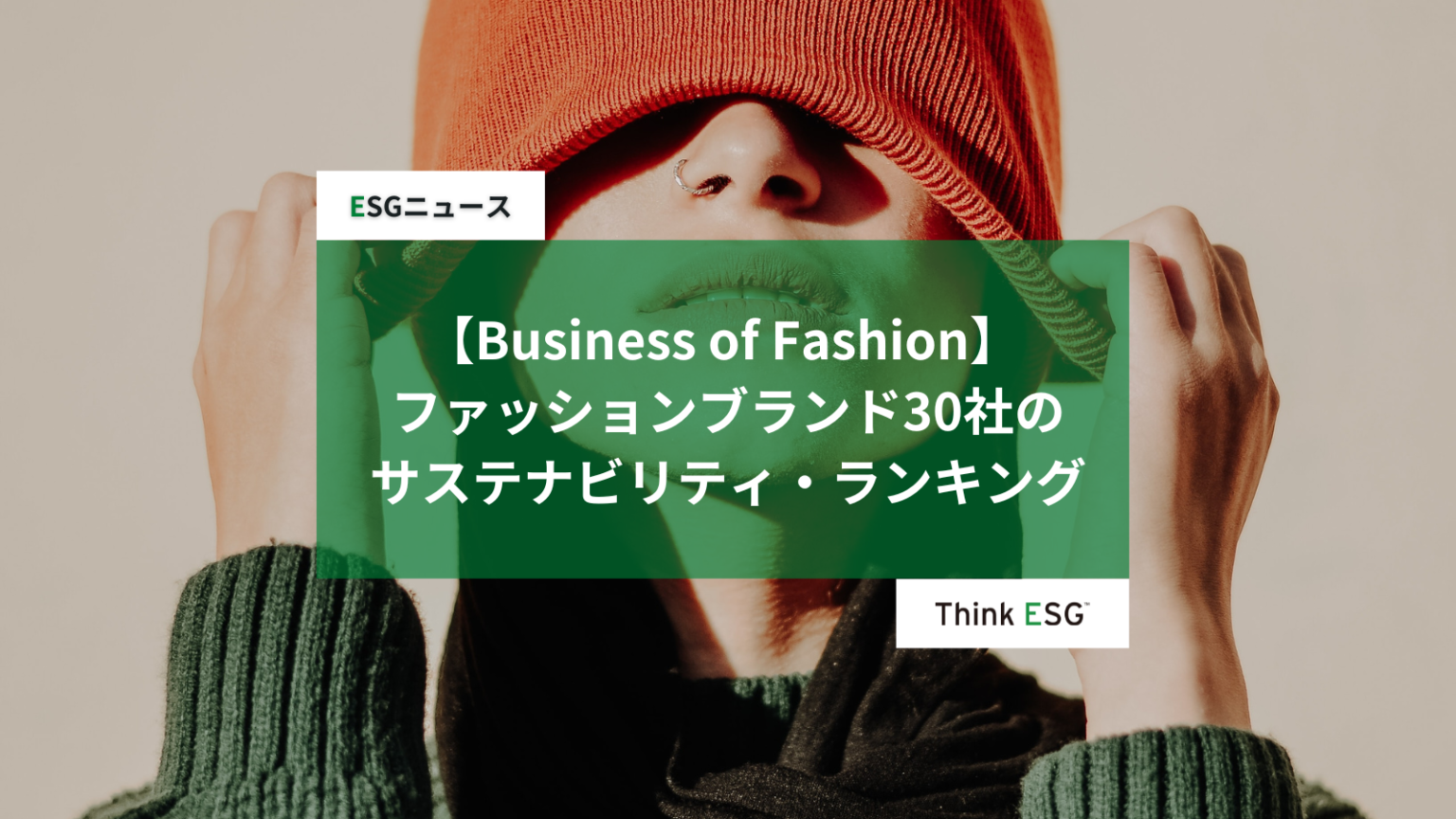ファッションブランド30社のサステナビリティ・ランキング | ThinkESG