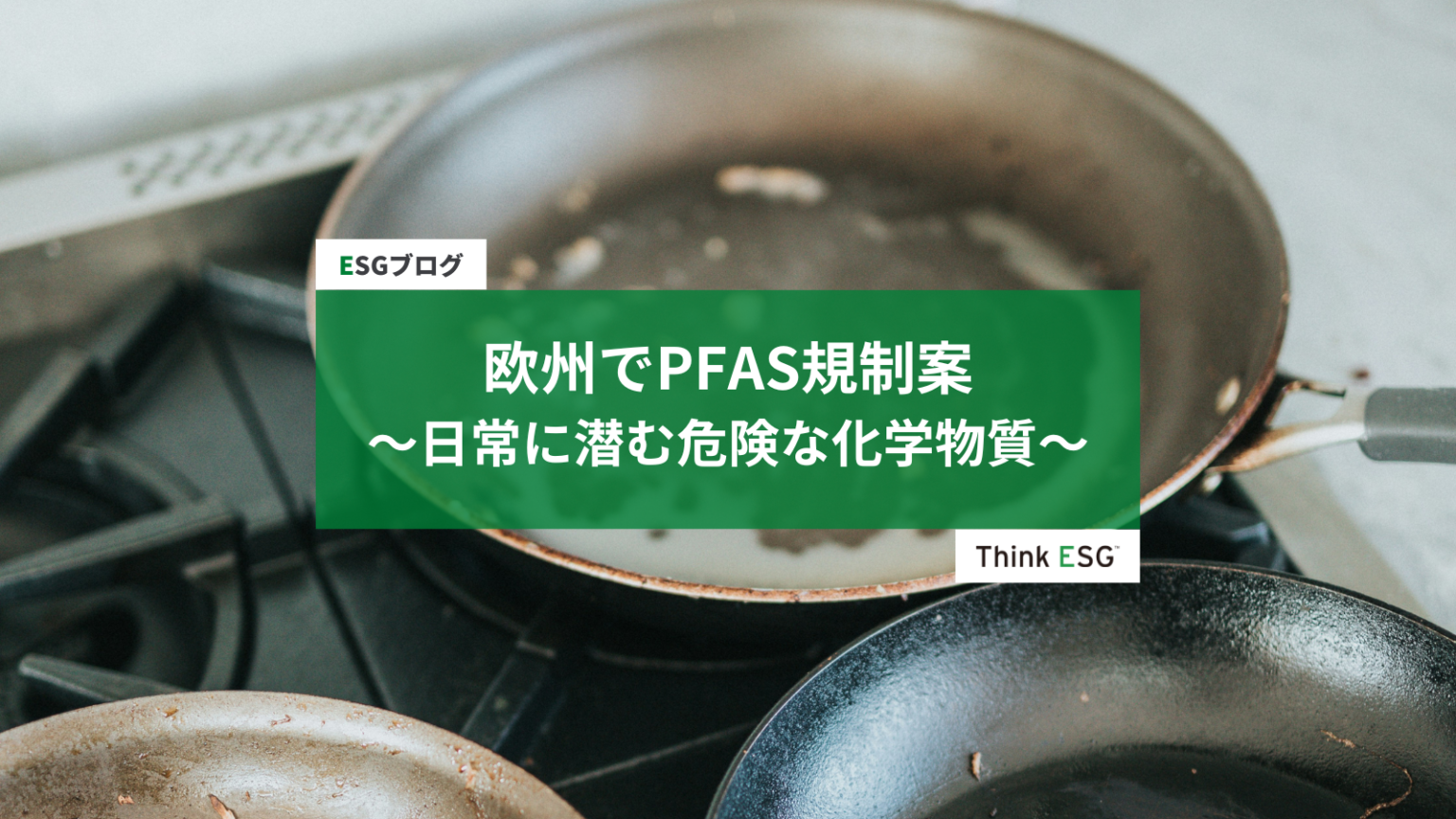 欧州でPFAS規制案～日常に潜む危険な化学物質～ | ThinkESG